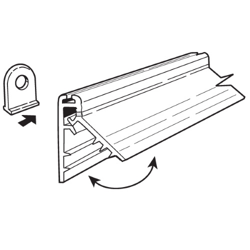 36" SUPERGRIP SIGN HANGER HINGED W/ 2 HANG CLIPS - Matthews Store ...