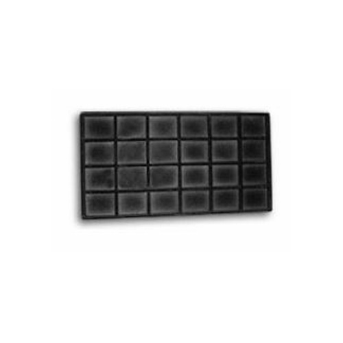 FLOCKED TRAY INSERT 24 POCKETS 4 X 6 - Matthews Store Fixtures & Shelving
