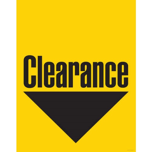 POSTER "CLEARANCE" 22X28 YELLOW/BLACK *SPECIAL ORDER* - Matthews Store ...