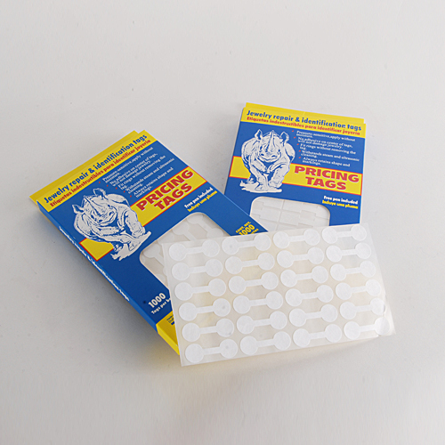 RECTANGULAR TYVEK DUMBBELL LABEL (1M PER PKG) - Matthews Store Fixtures ...