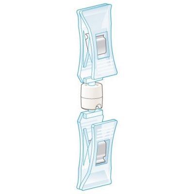 VERSA CLIP DOUBLE CLIP 3 1/2" HIGH - Matthews Store Fixtures & Shelving