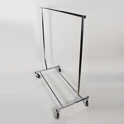 COLLAPSIBLE SALESMAN CLOTHING RACK CHROME 50"W - Matthews Store ...