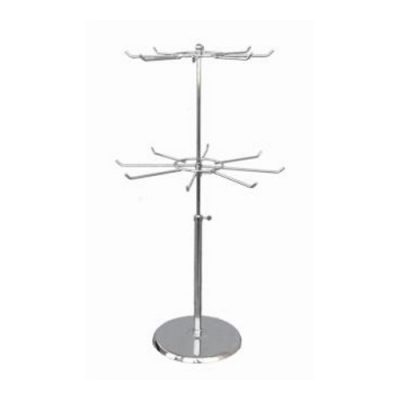 2 LEVEL PEG SPINNER RACK ADJUSTABLE CHROME - Matthews Store Fixtures ...